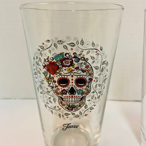 Fiesta | Dining | Fiesta Skull And Vine 6 Oz Glasses | Poshmark
